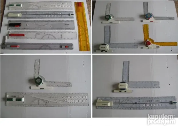 Staedtler, Rotring, Faber, Marabu - A3 lenjiri i kulmani - KupujemProdajem