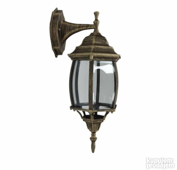 Zidni fenjer crni,braon E27 - KupujemProdajem