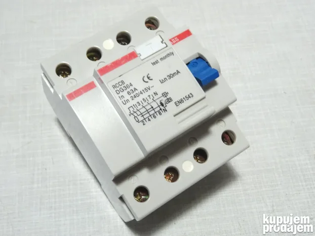 Zaštitna FID sklopka ABB DG364 RCCB 63A 30mA 63 A 30 mA odli ...