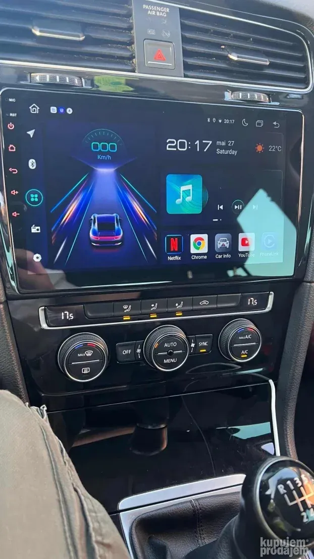 Golf 7 VW MK7 VII Android Multimedija Gps Navigacija Display ...