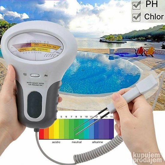 Merač nivoa hlora CL2 i PH vrednosti za bazen NOVO - KupujemProdajem