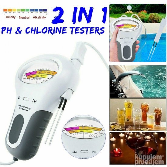 Merač nivoa hlora CL2 i PH vrednosti za bazen NOVO - KupujemProdajem