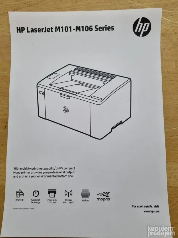 HP M102a laserski stampac sa novim tonerom i drumom - KupujemProdajem