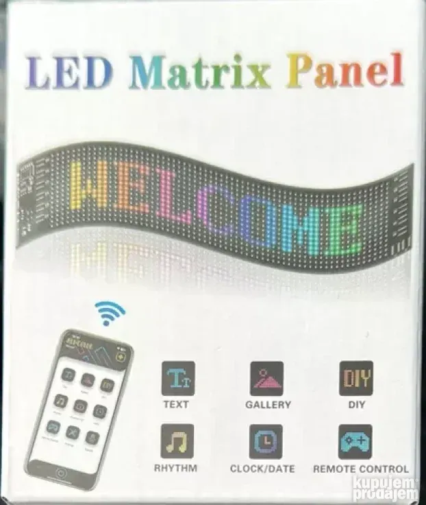Led Matrix Panel Bluetooth - KupujemProdajem