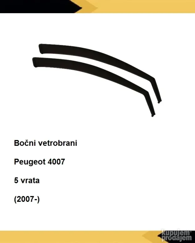 Vetrobrani Deflektori Usmerivaci Vazduha, Pezo 4007 - KupujemProdajem