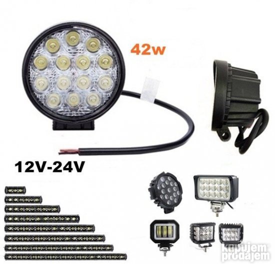 LED Radni Far 11cm 42w za dzip kvad - KupujemProdajem