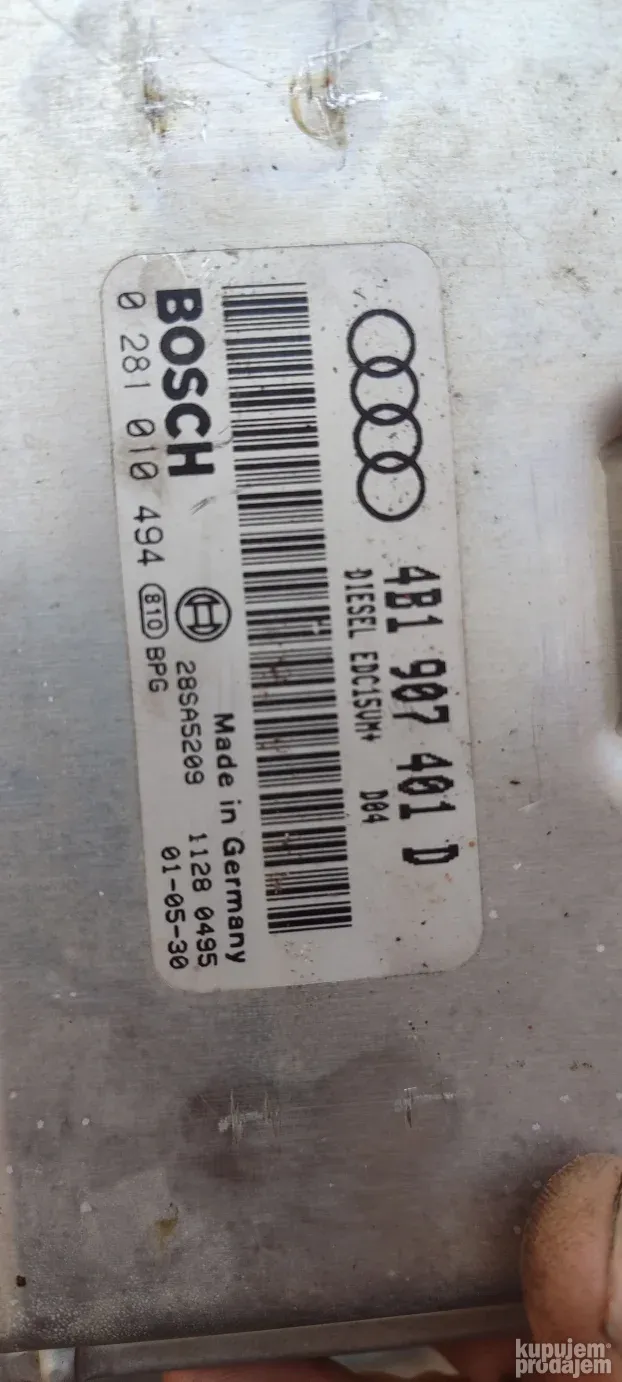 audi a6 c5 2.5 tdi 114kw motorni kompjuter racunar - KupujemProdajem