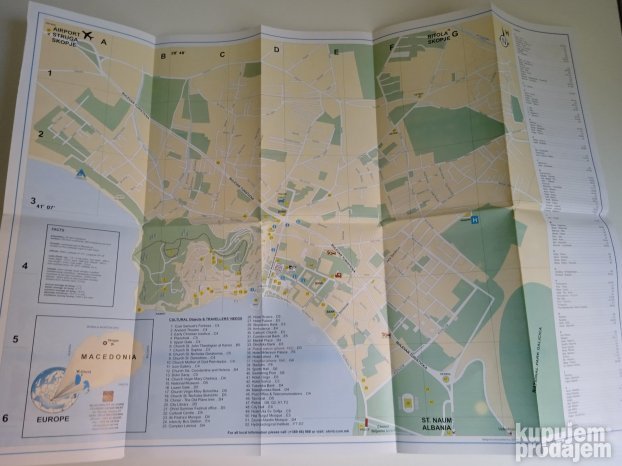 Ohrid karta mapa - KupujemProdajem