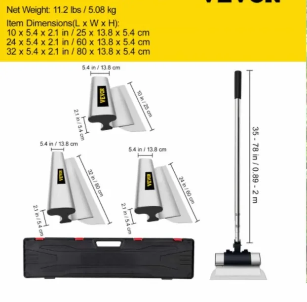 Set alata za glatko nanosenje maltera 10/61/81 cm - KupujemProdajem