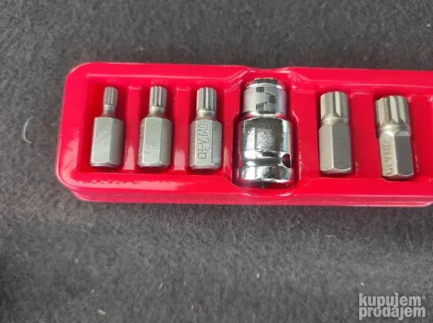 Spline torx set M5-M12 set splina 6 kom - KupujemProdajem