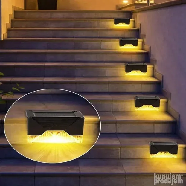 Solarne LED lampe za stepenište i ogradu 4 komada - KupujemProdajem