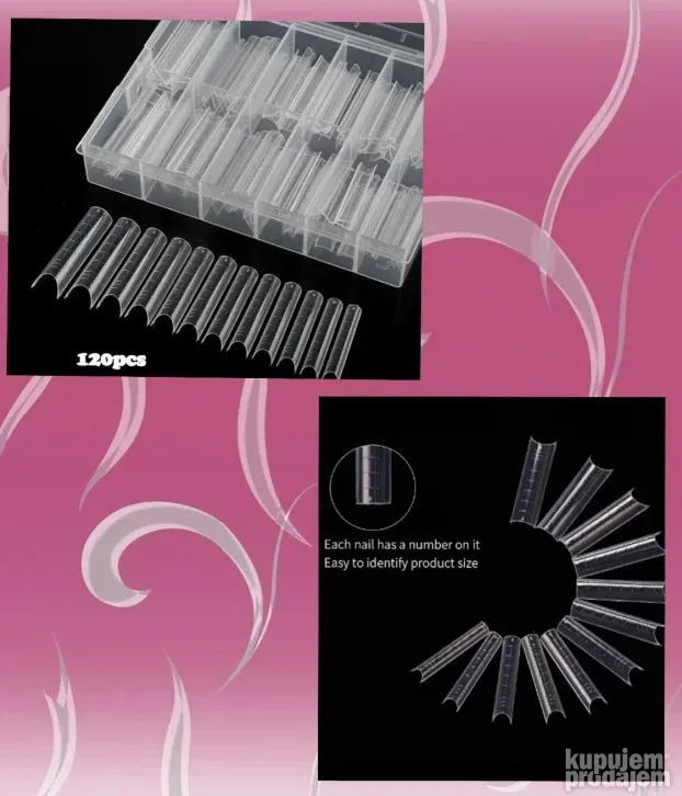 Dual Tipse French Bamboo, Stiletto ili Kocka za poli gel - KupujemProdajem