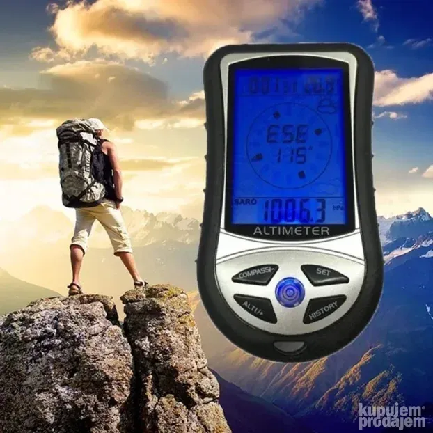 Kompas, altimetar, barometar..digitalni uređaj sa 8 funkcija ...