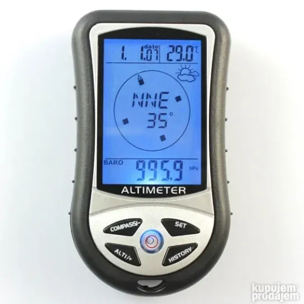 Kompas, altimetar, barometar..digitalni uređaj sa 8 funkcija ...