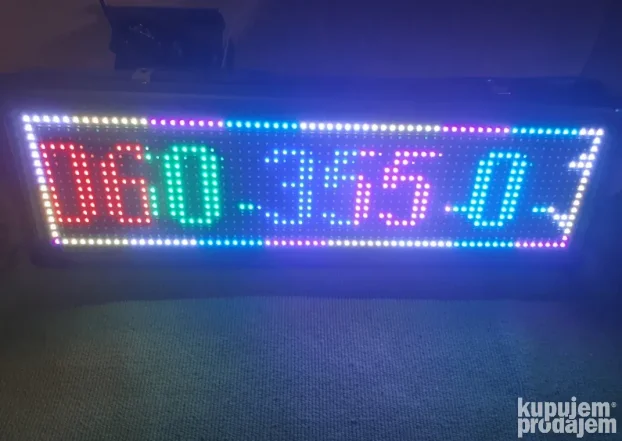 led reklama trceca rgb slova ubacivanje preko usb 72cm 20cm ...