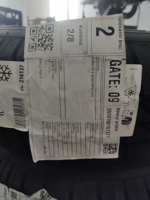 riken cargo winter 185 r14c 102/100r m+s, teretne - KupujemProdajem