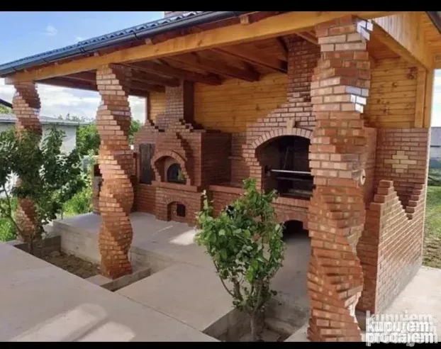 Letnjikovci i pecenjare,Ugradnja kamena,Ograde,Staze,Krovovi ...