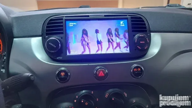 Fiat 500 fico 500 multimedija android navigacija crna 7" - KupujemProdajem