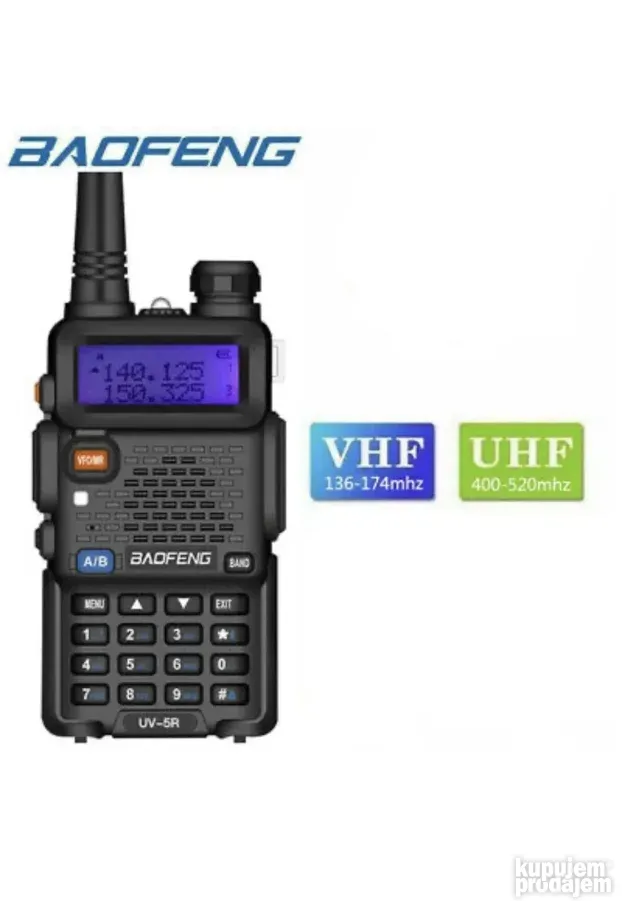 Toki voki Uv5r plus radio stanica Baofeng radio prijemnik - KupujemProdajem