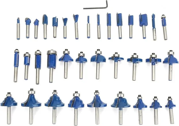 SET GLODALA FREZERA za drvo BITOVI 35 kom Frezer-Frezer DRVO ...