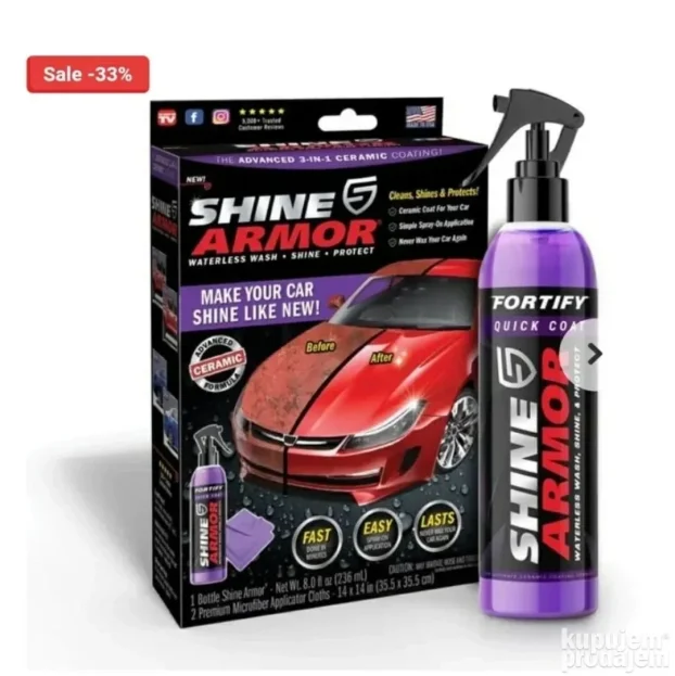 Shine Armor-sprej za poliranje vozila - KupujemProdajem