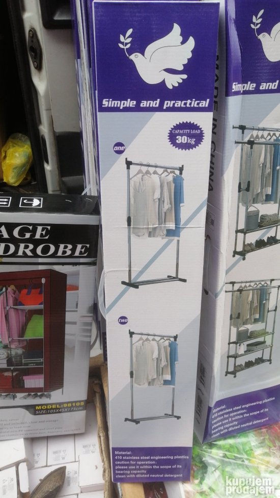 Prenosivi civiluk-vesalica za odela-stender - KupujemProdajem
