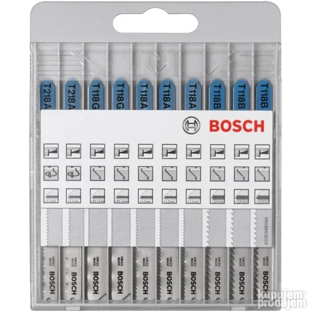 10-delni set listova ubodne testere Basic for Metal Bosch 26 ...