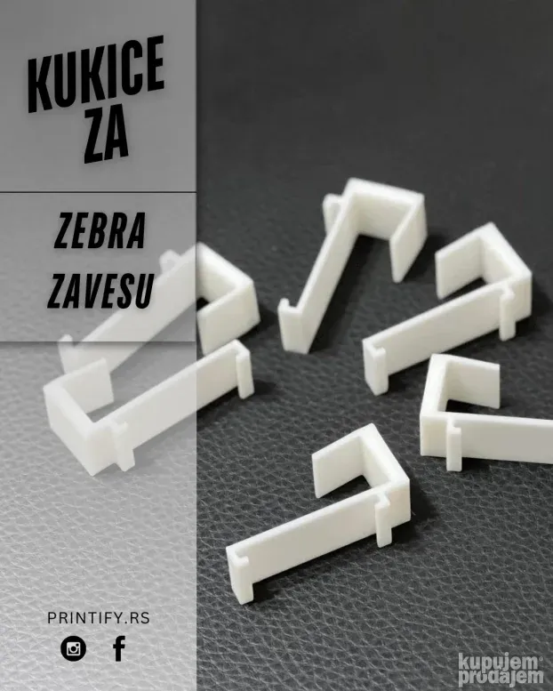 Kukice za Zebra Zavese ( drzac, nosac ) PVC prozor vrata - KupujemProdajem