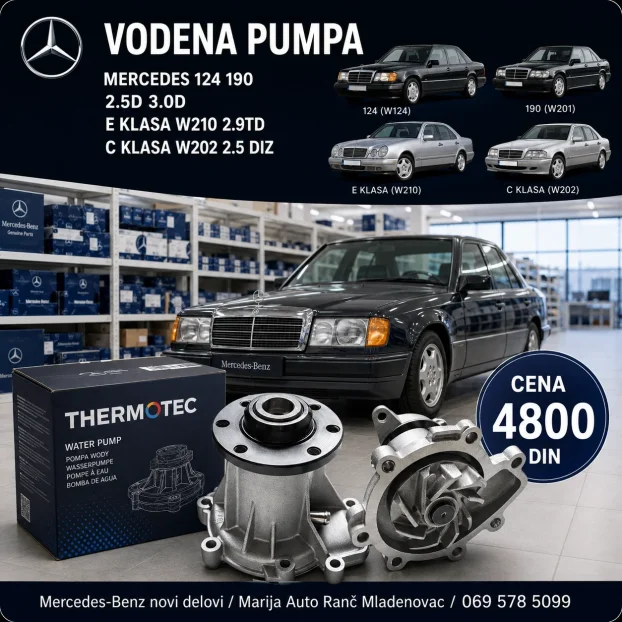 Vodena Pumpa Mercedes 124 190 e c klasa w210 w202 - KupujemProdajem