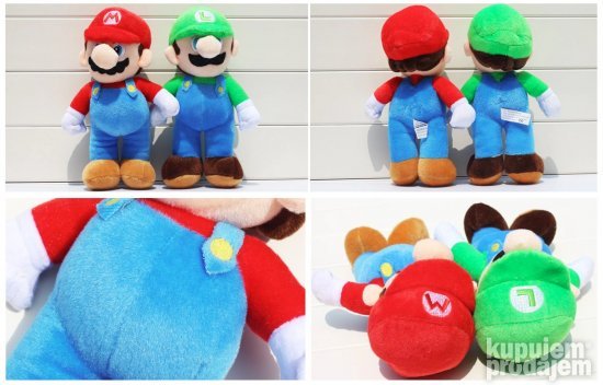 Igračka Plišana Super Mario Luigi Nintendo Model 1 (Poklon ...