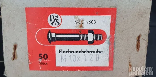 Torban srafovi M10x120 sa maticom - KupujemProdajem