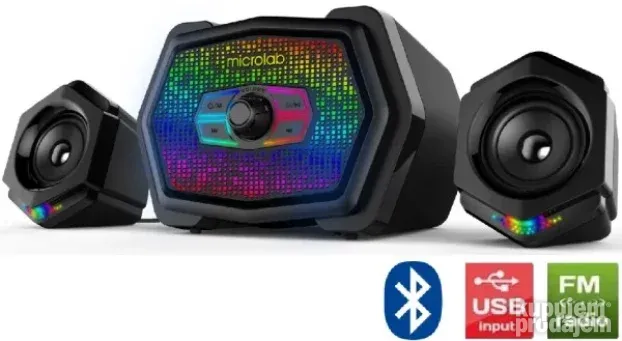Bluetooth zvucnici U220 Microlab LED, 10W 'NOVO' - KupujemProdajem