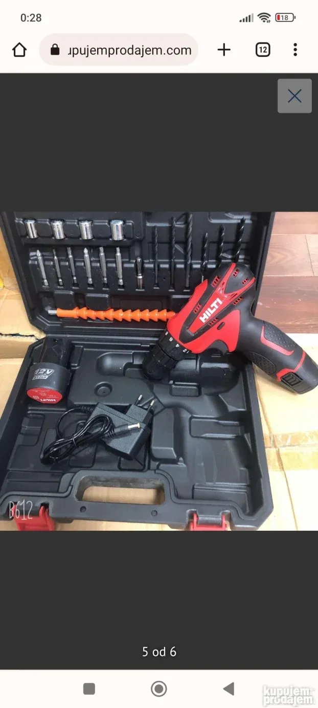 12V HILTI aku busilica sa alatom novo - KupujemProdajem