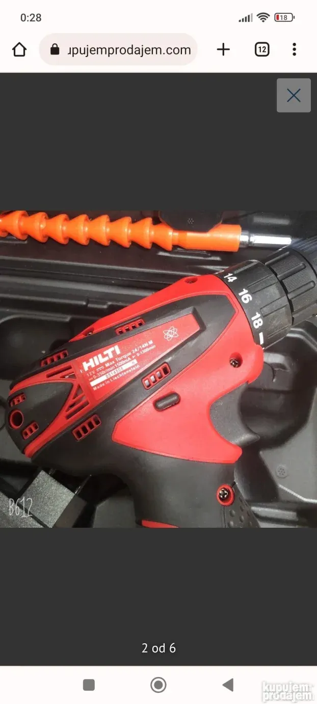 12V HILTI aku busilica sa alatom novo - KupujemProdajem
