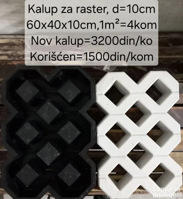 Kalupi za behaton: Raster, Daska, Rešetka, Trapez, Stubići ...