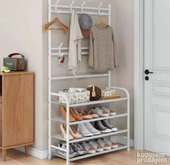 Metalni cipelarnik civiluk/ BELA i crna boja 160x29x80 - KupujemProdajem