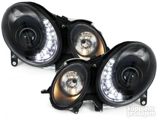 Crni LED Devil Eyes farovi MERCEDES BENZ E klasa W211 - KupujemProdajem