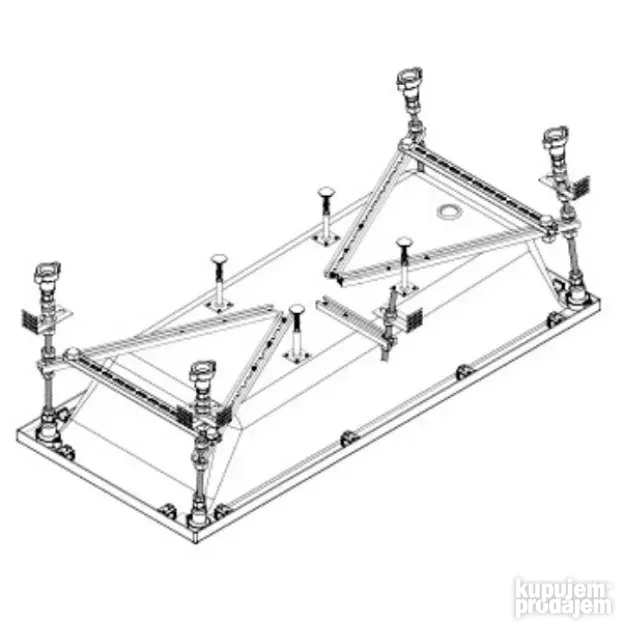 postolje za ugaone kade od 120x120 do 150x150 - kolpa san - KupujemProdajem