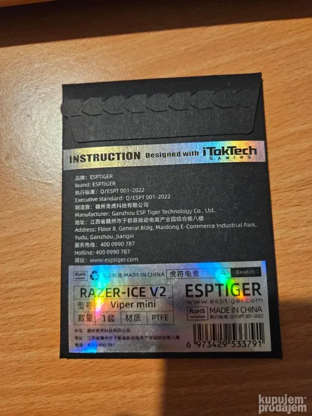 Razer Viper Mini Tiger ice feet V2 glajderi - KupujemProdajem