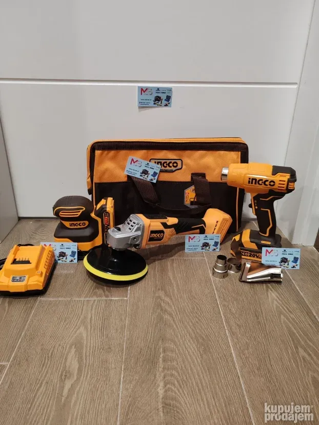 Ingco Set alata 3u1 za auto limare Garancija 3 godine - KupujemProdajem