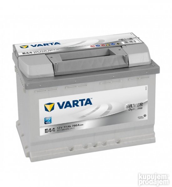 Akumolator VARTA E44 77Ah D+ 780A - KupujemProdajem