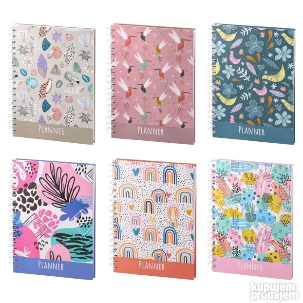 Planny Note planer spiralne korice 17x24cm miks - KupujemProdajem