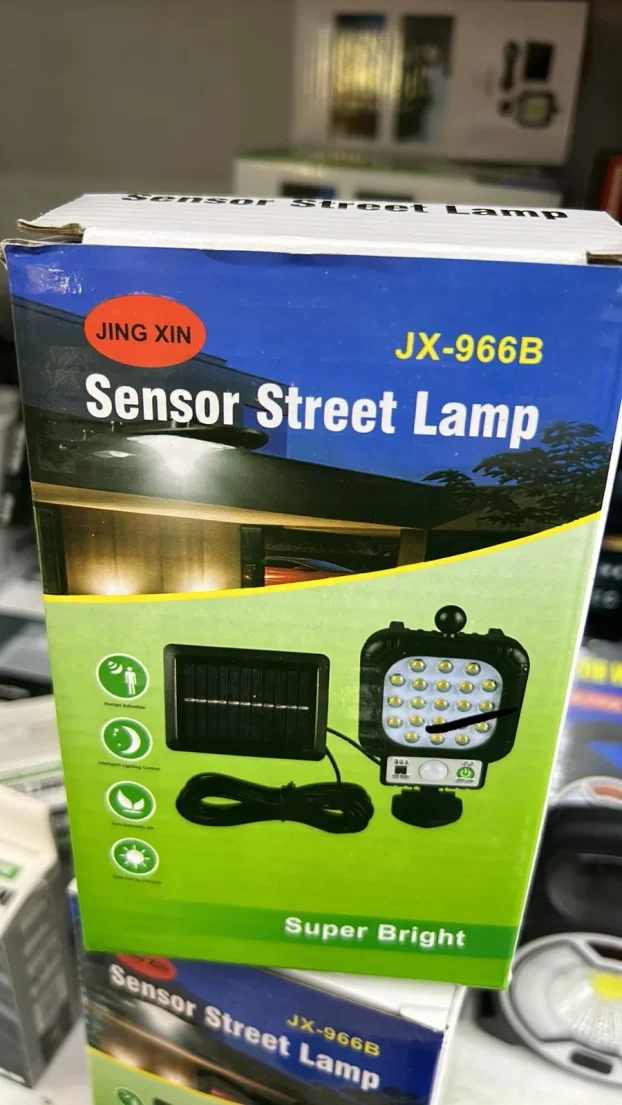 Solarna LED lampa sa senzorom pokreta JX-966B odvojeni pan - KupujemProdajem