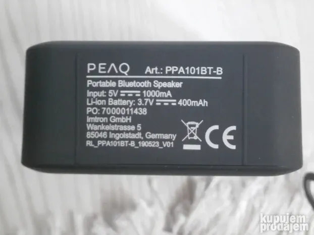 Bluetooth zvučnik PEAQ PPA 101BT-B crni - KupujemProdajem