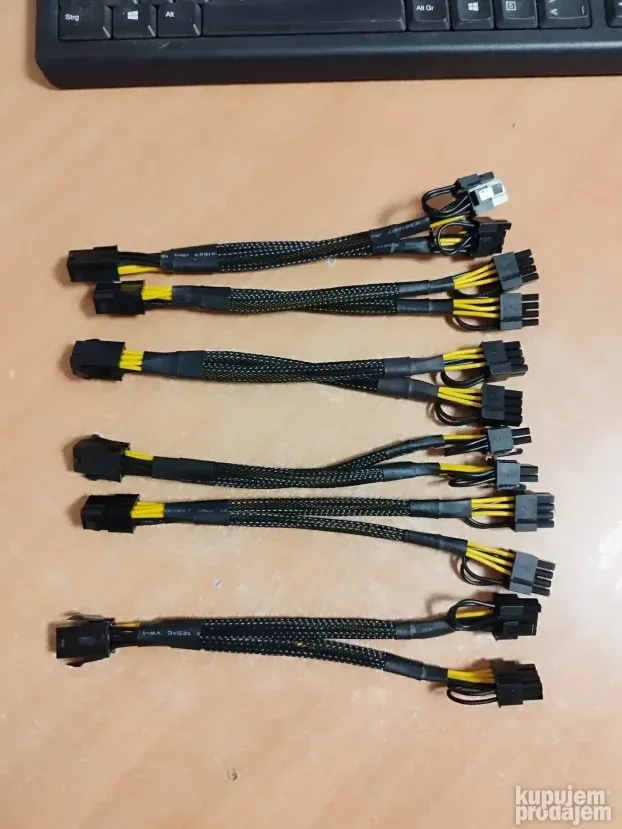 Adapter za graficke sa 6 pina na 2x6+2/8 na 2x6+2/8 na 2x6 ...