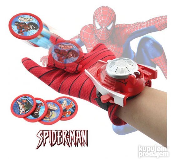 Igračka Rekvizit Rukavica Spiderman Ispaljivač Žetona - KupujemProdajem