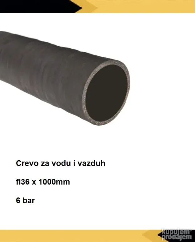 Crevo za vodu i vazduh - fi36 x 1000mm 6 bar - KupujemProdajem