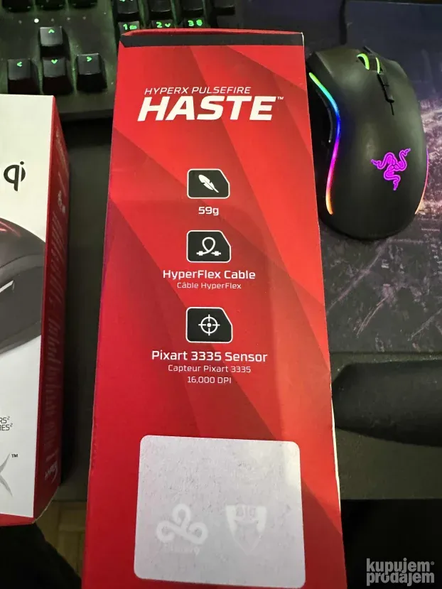 HyperX Pulsefire Haste 16000 dpi ultra light - KupujemProdajem