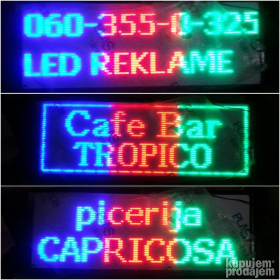 led reklama displey 3 boje unos texta - KupujemProdajem