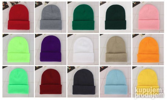 Kapa Zimska Pletena Beanie Muška Ženska Model 1 (Više Boja ...